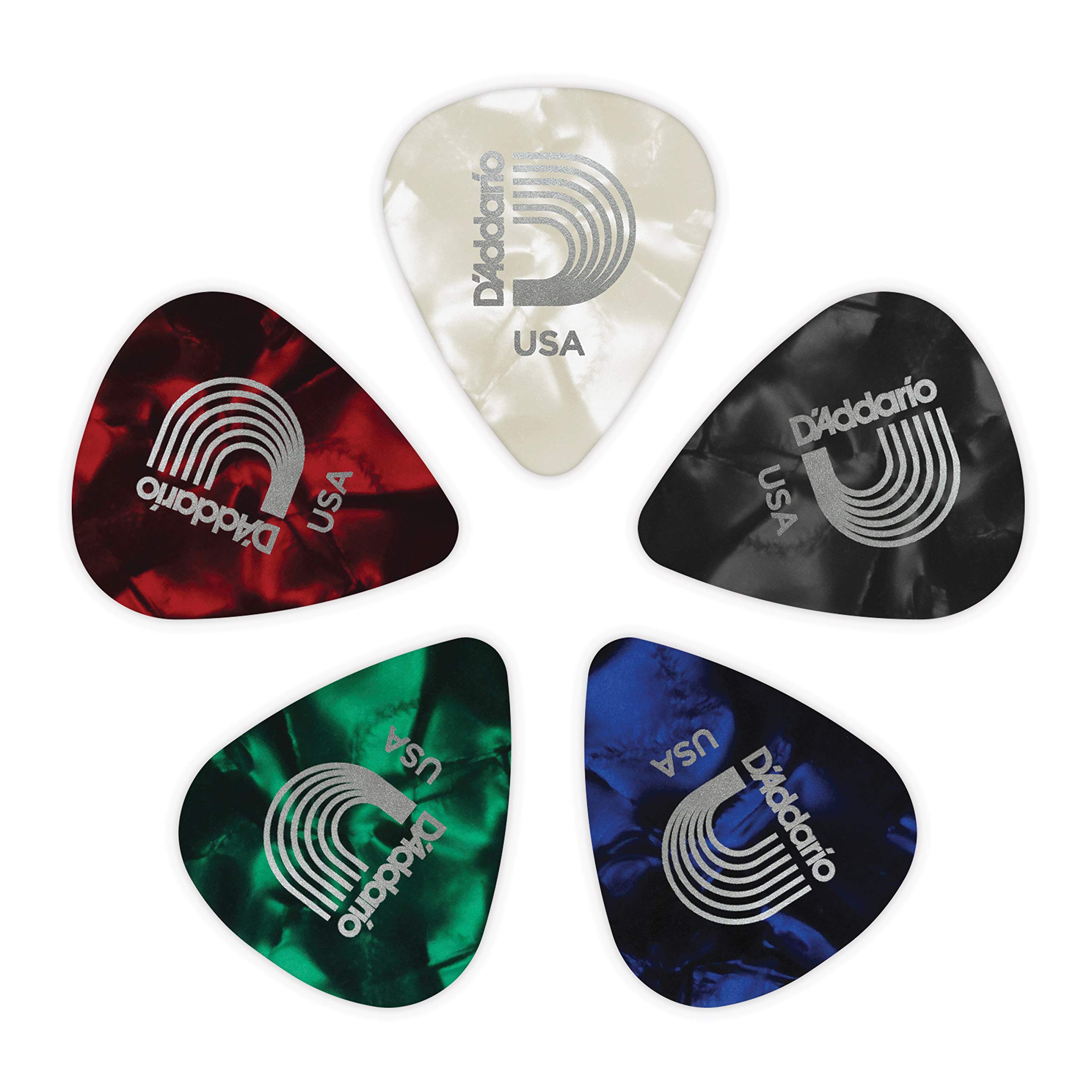 Elixir Acoustic Guitar Strings (.012-.053) with Celluloid Guitar Picks - 10 Pack