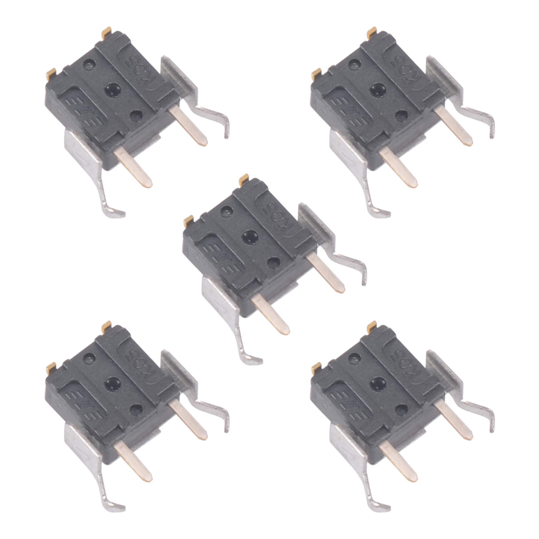 eXtremeRate 5 Pcs Replacement 4 Pin Left Right Shoulder Trigger L/R Key Button Micro Switch for Gameboy GBA SP Game Console