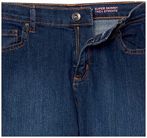 The Children's Place Girls Super Skinny Jeans,Black Wash/Dk Twlight/Victory Blue Wash/Sky Wash 4 Pack,8
