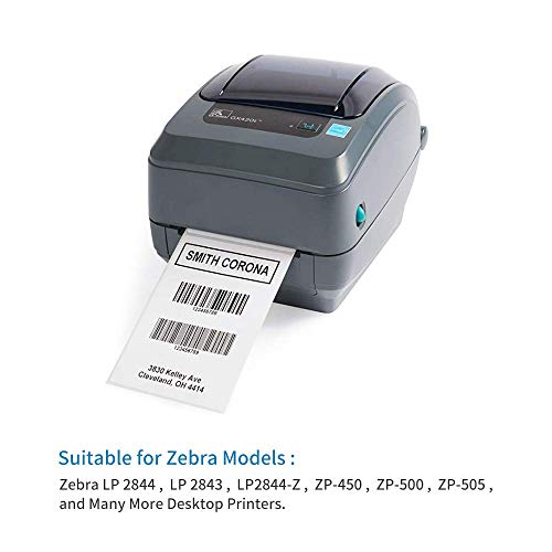 Essential 4 Rolls of 4" x 6" Thermal Labels 450 Labels/Roll,Shipping Labels Pack 1800 Compatible with Zebra Eltron & Rollo Printer