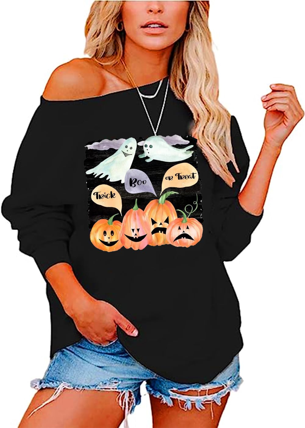 esoaripe Four Leaf Clover Saint Patrick's Day Irish Shamrock Women Hoodie (XX-Large, Black-Clover)