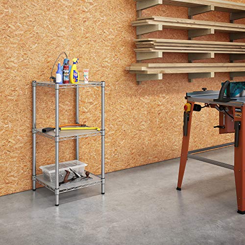 Thirteen Chefs Industrial Shelf Liners 18 x 18 Inch, 5 Pack Set for Wired Shelving Racks, Clear Polypropylene