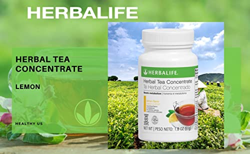 Herbalife TEAPACK Herbal Tea Concentrate: Lemon Flavor 30 Packets (1.7g), Boosts Metabolism, On The Go, Natural Flavor, No Artificial Sweeteners, Gluten-Free