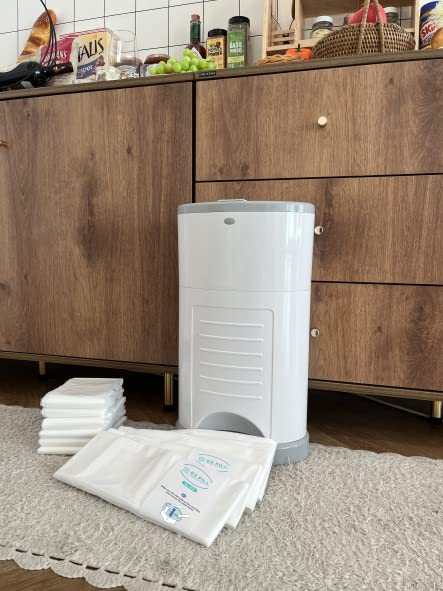 Fit for Dekor Classic Diaper Pails Refills - EZ Fill Diaper Pail Refills 10 Counts(10 Refills), White, (M700WP)
