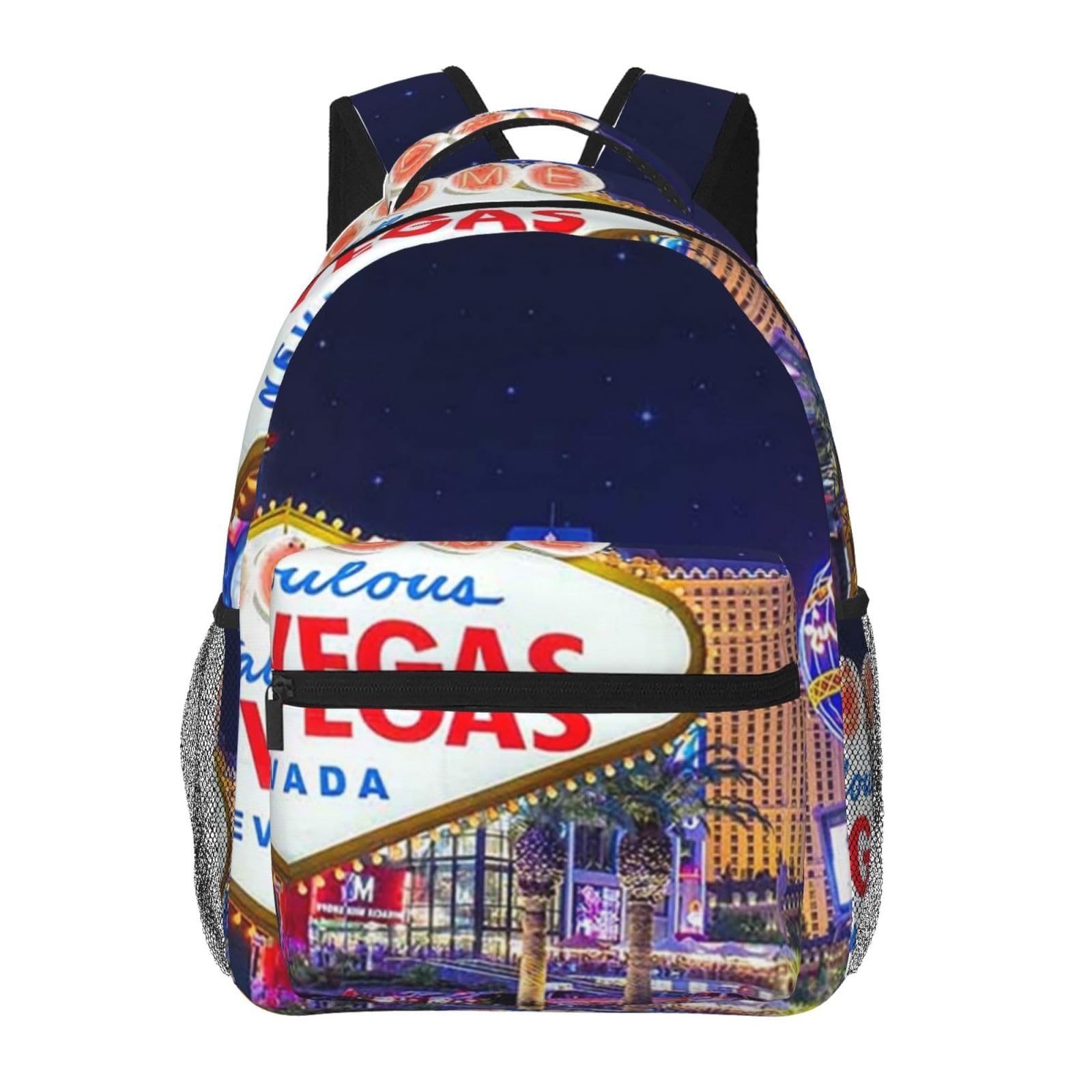GifRan Las Vegas Night City Laptop Backpack Travel Backpack Casual Backpack Lightweight backpack Business backpack