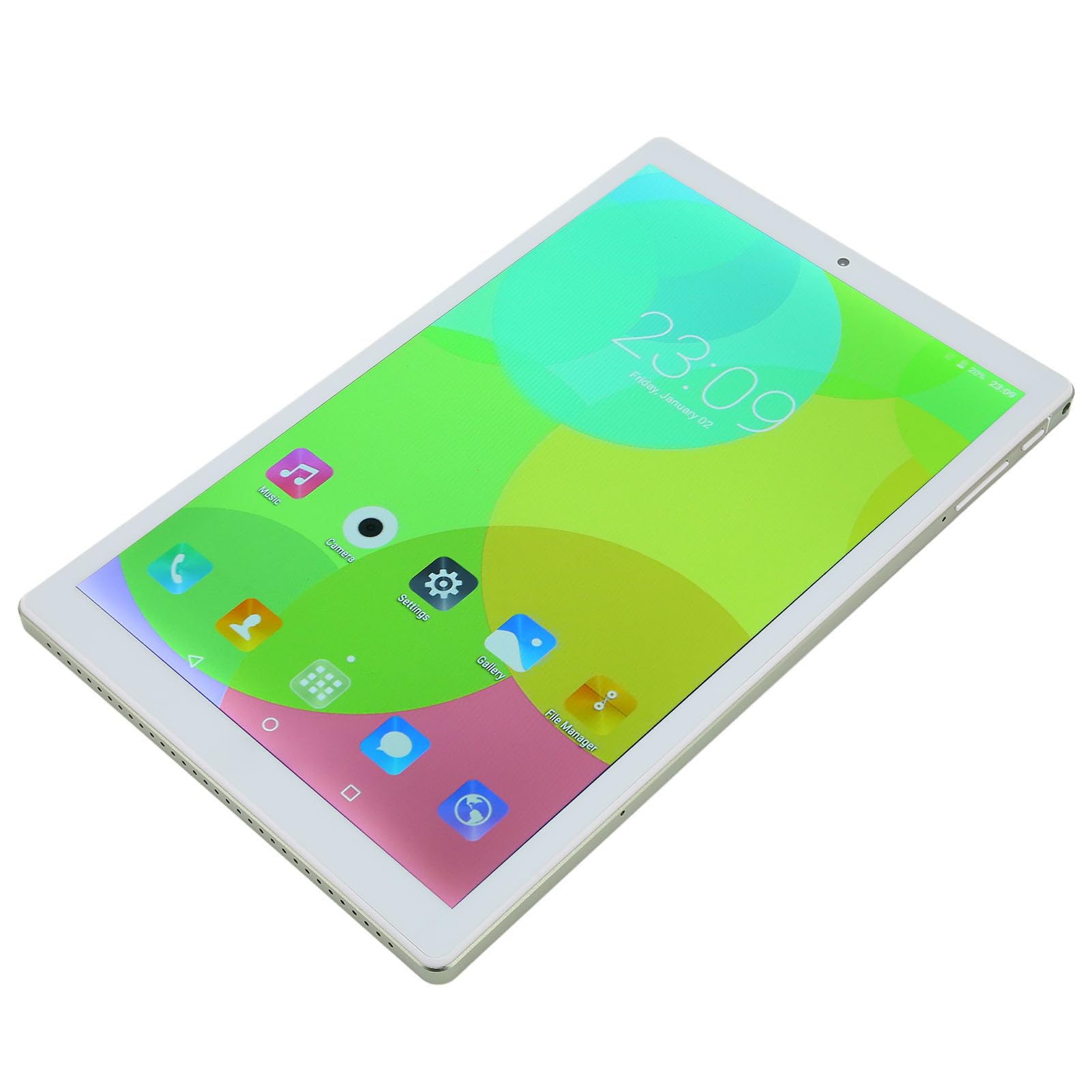 FECAMOS Portable Tablet, 6GB RAM 128GB ROM 10.1 Inch Tablet Dual Cameras HiFi Speakers 8-Core CPU for Home (US Plug)