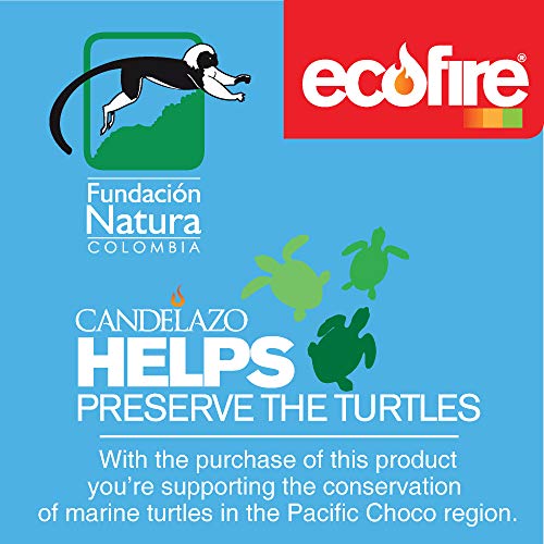 EcoFire ECO Coconut Natural Fire Log, 12 logs, 1 Hour Burn time, Extra Long Duration, Indoor or Outdoor, Brown