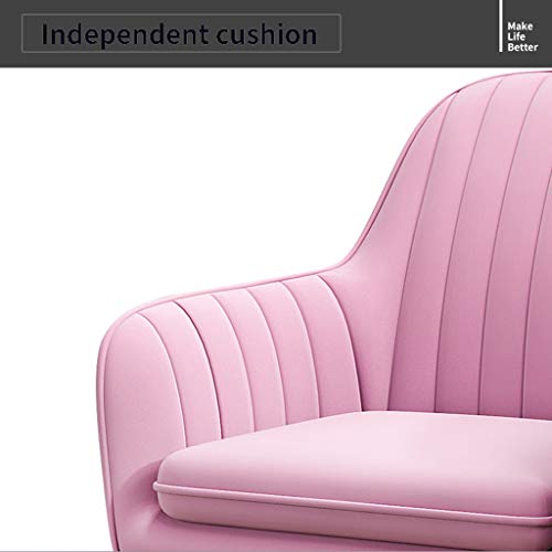 Fubas- Liftable Computer Chair, Home Rotating Office Chair, Modern Leisure Furniture, PU Anti-Skid Casters Kitchen Dining Desk Chairs (Multicolor Optional)
