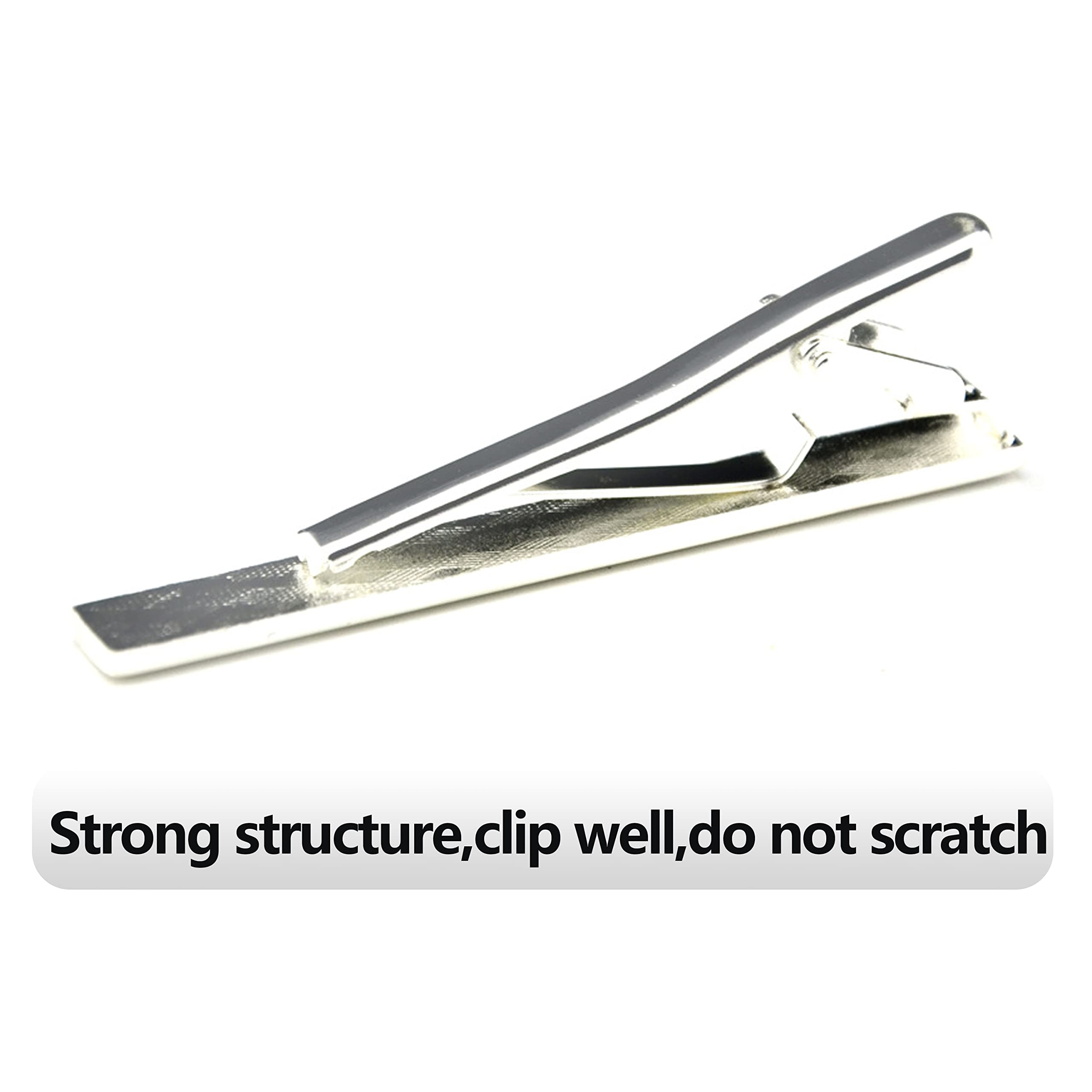 Fashion Necktie Clips Tie Bar Clips Tie Pins Set for Men Pack of 3 (Style B)
