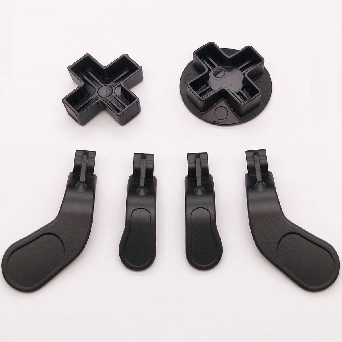 Elite Controller Paddles and D-Pads,Metal Stainless Steel Replacement Parts for Xbox One Elite Controller Series 2 Model 1797-6 PCS (Black)