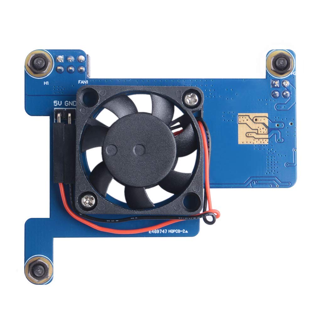 GeeekPi PoE HAT for Raspberry Pi 4, Support IEEE 802.3af or 802.3at PoE Standard, with Cooling Fan 30x30x7mm for Raspberry Pi 4 Model B / 3B+ 3B Plus