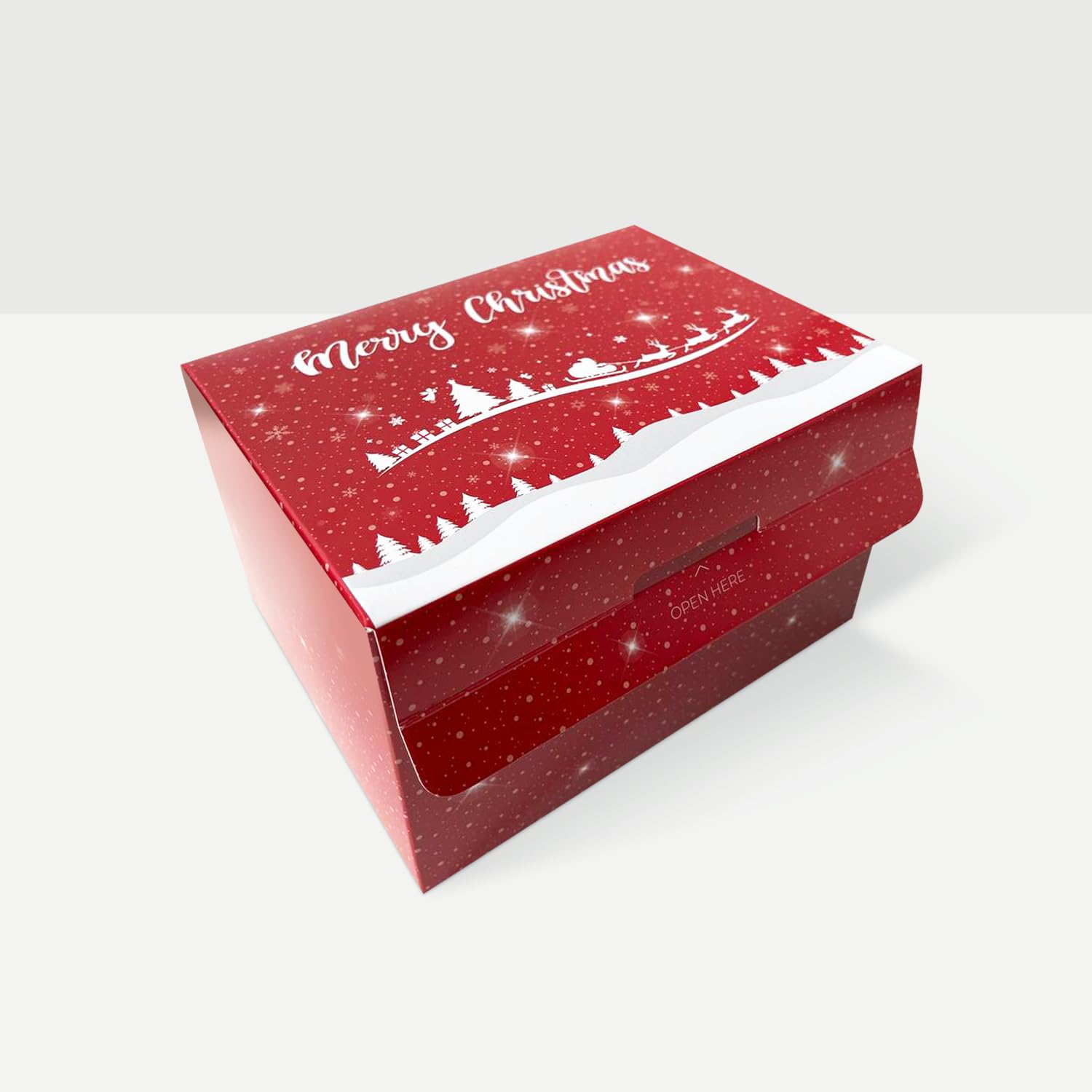 FETTIPOP Christmas Gift Box DIY Exploding Confetti (7.1x5.5x4.3 inches), Surprise Prank Gift Box