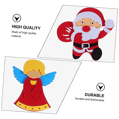 OFFSCH 1 Set Felt Christmas Tree Play Set Christmas Decor Table Top Decor Felt Tree Ornaments Felt Christmas Tree for Toddlers 3D Felt Christmas Tree Xmas Ornament Felt Christmas Tree Set