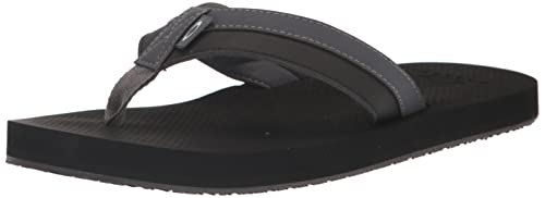 Oakley Men's Burke Flip Flop, Blackout, 12