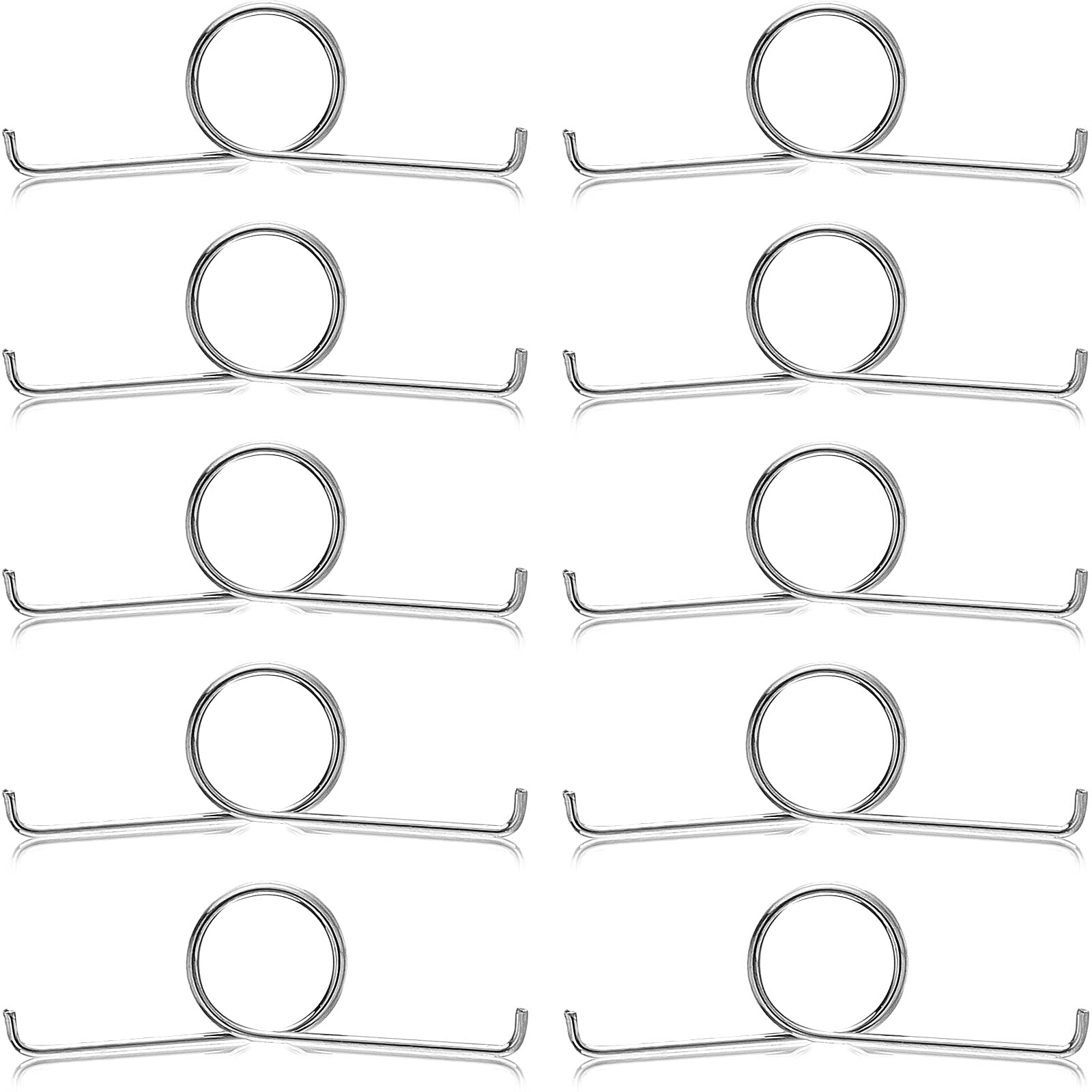 Ferraycle 50 Pieces Trigger Springs Replacement L2 R2 Controller Trigger Button Springs Silver Metal Trigger Compatible with Playstation PS5 Controller Parts Repair Kits Accessories