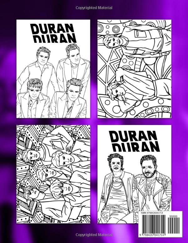 Duran Duran Coloring Book: An Amazing Coloring Book With Lots Of Illustrations For Relaxation And Stress Relief