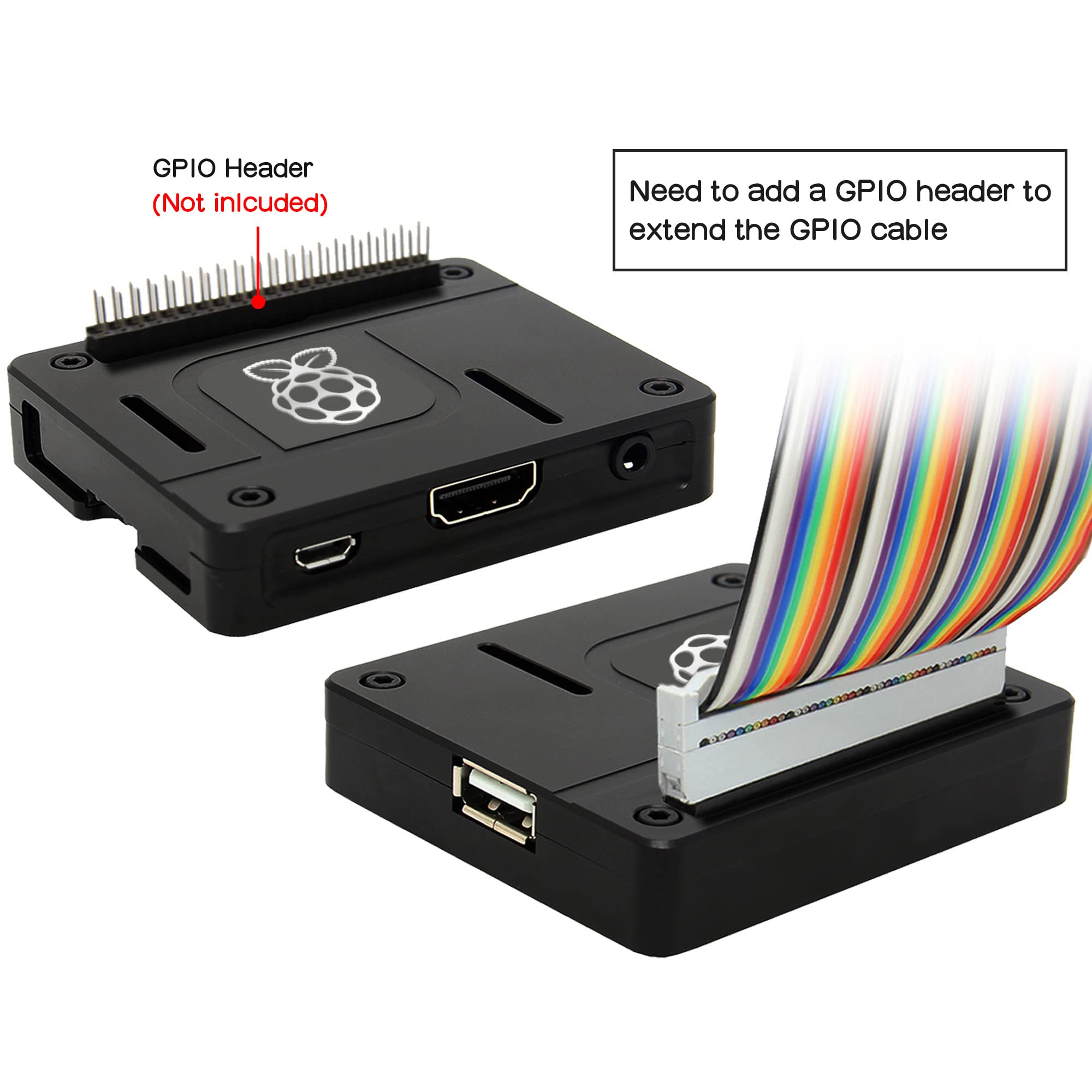 Geekworm Aluminum Case for Raspberry Pi 3A+, CNC Ultra-Thin Aluminum Alloy Metal Heatsink Case Compatible with Raspberry Pi 3 Model A+(Plus)/Raspberry Pi Model A+