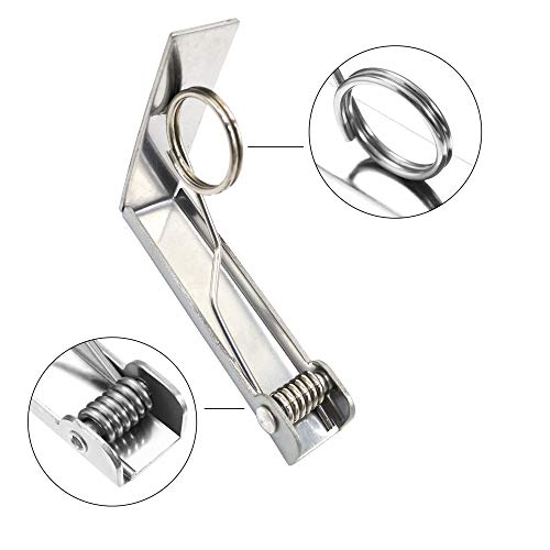 Latomex Tablecloth Clips 12 Packs Picnic Table Clips Stainless Steel Table Cloth Cover Clamps Table Cloth Holders Ideal for Home, Kitchen, Restaurant, Weeding, Picnic, Patio and Party(Up to 2.4")