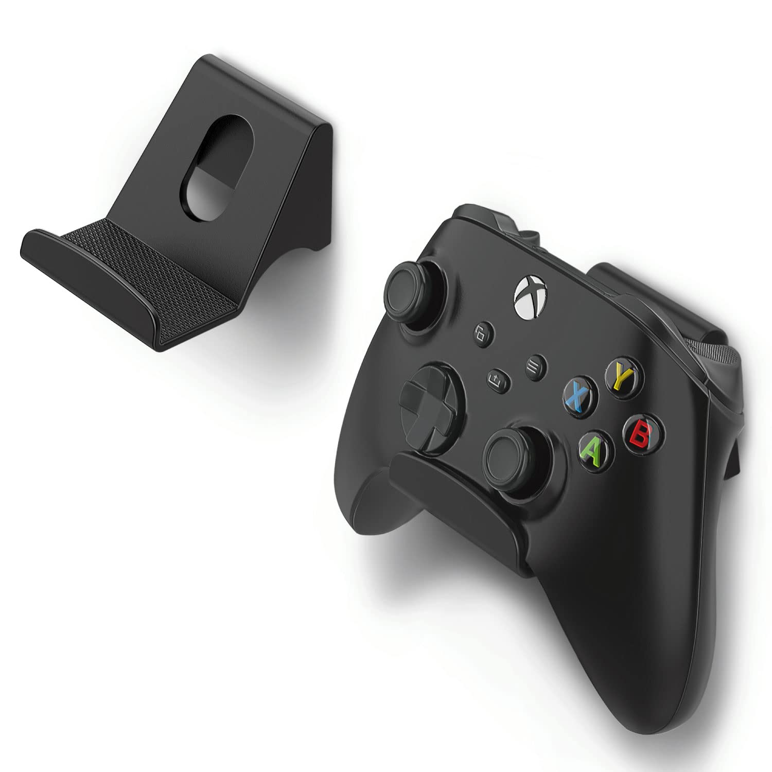 Fosmon Anti-Slip Wall Mount Holder Stand for Gaming Controller and Headphones - 2 Packs, Compatible with PS5 PS4 PS3, Xbox Series X/S, One, 360, Elite Controller, Switch Pro Controller and Headset