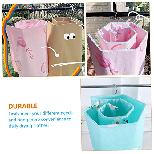 OKUMEYR Spiral Hanger Drying Rack for Clothes Baby Bottle Drying Rack Outdoor Round Tablecloth Bed Sheet Rack Spiral Hanger for Clothes Spiral Clothes Hanger Home Spiral Drying Rack Silver