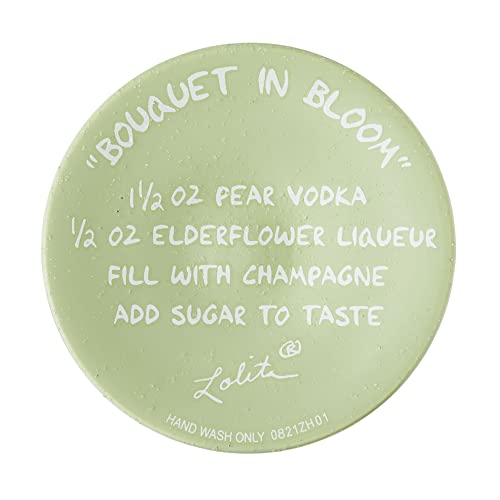 Enesco Designs by Lolita Bouquet in Bloom Floral Hand-Painted Artisan Wine Glass, 15 Ounce, Multicolor