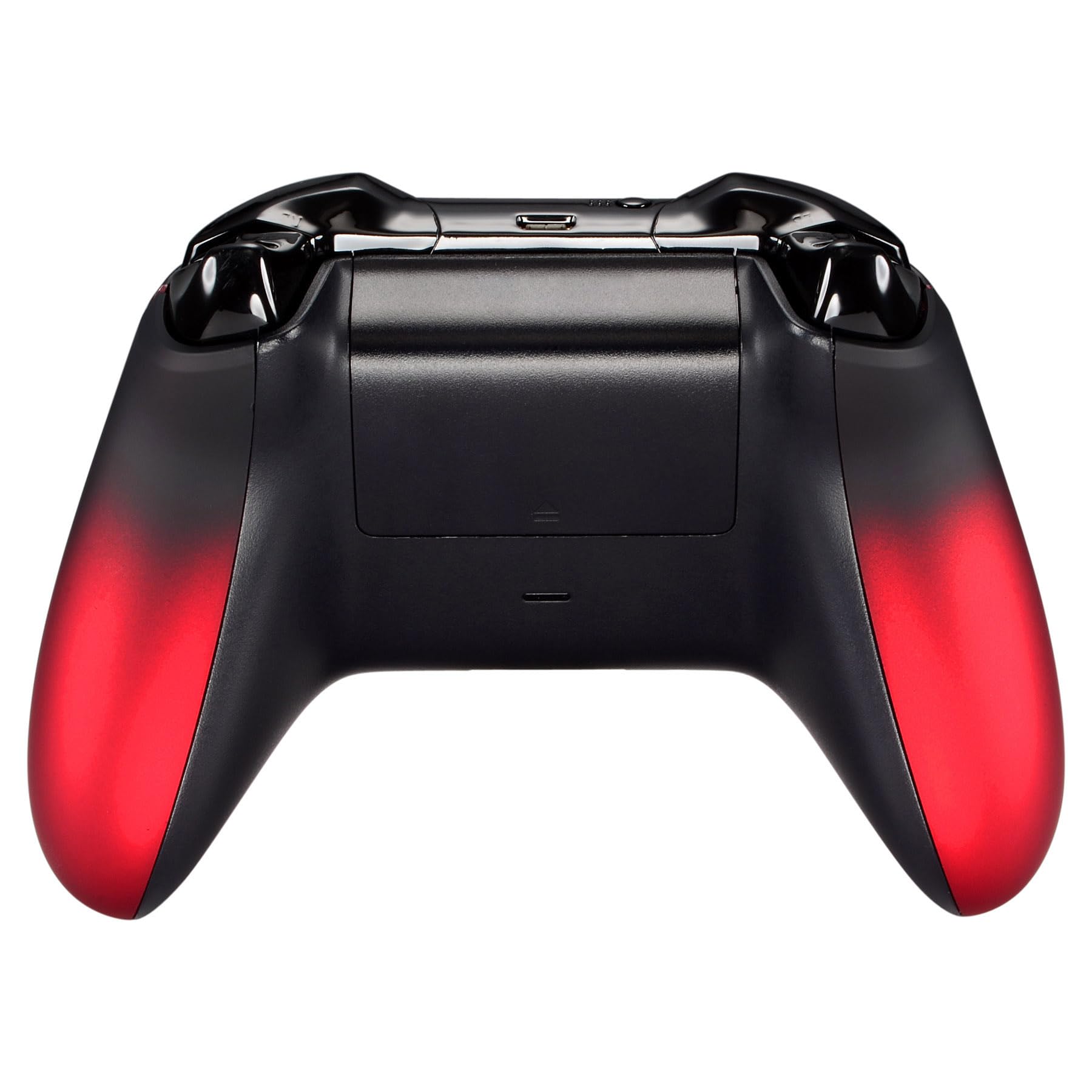 eXtremeRate Shadow Red Soft Touch Front Housing Shell Faceplate Replacement Parts Side Rails Panel for Xbox One Standard Controller W/3.5 mm