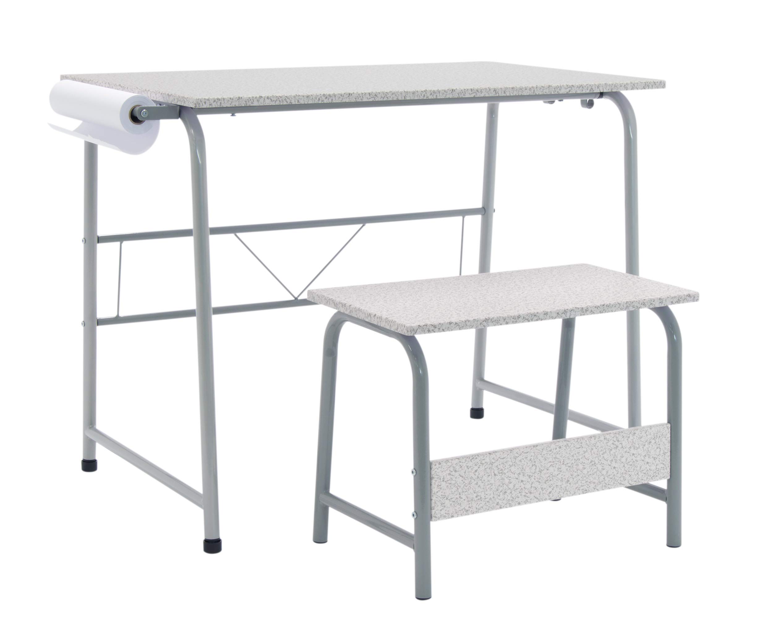 SD Studio Designs Project Center, 55128 Craft Table Play Desk with Bench, Grey, 37.75"W x 21.75"D x 28"H,Grey