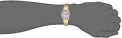 Timex Men's T20471 Easy Reader 35mm Gold-Tone Stainless Steel Expansion Band Watch