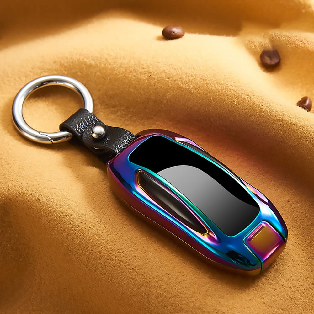Electronic Lighter Dual Arc Lighters, Windproof Flameless USB Rechargeable Lighter, Touch Swich Car Shape Cool Lighter, Men Gift (Multicolor)