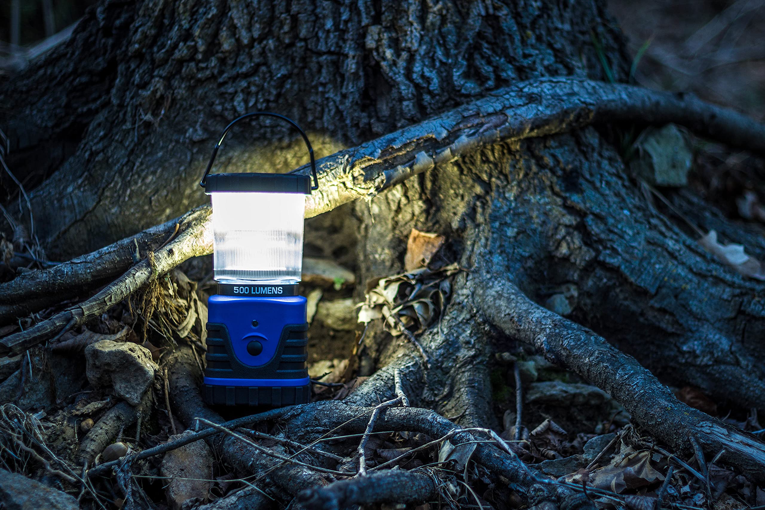 Stansport 500 Lumen Lantern with SMD Bulb, Blue/Black, one Size