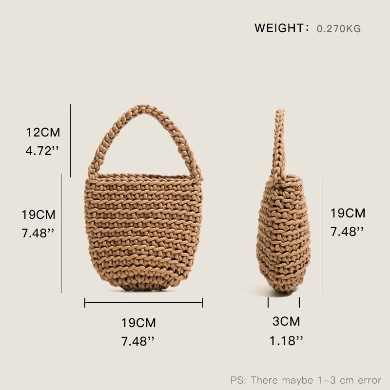 FZZDP Friendly Handwoven Small Women Phone Purses Crochet Casual Handbags Female Hollow Out Mini Totes