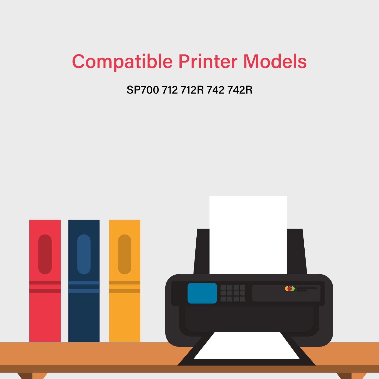 FULLRIVER SP-700 Black and Red Printer Ribbon Used with Star SP-700BR, RC-700BR, SP-712, SP-742 POS Ribbon (12 Pack)