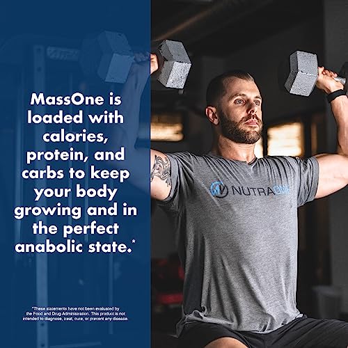 Massone Mass Gainer Protein Powder by NutraOne – Gain Weight Protein Meal Replacement (Gourmet Chocolate - 7 lbs.)