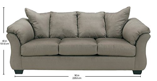 Signature Design by Ashley Darcy Casual Plush Sofa, Grayish Brown