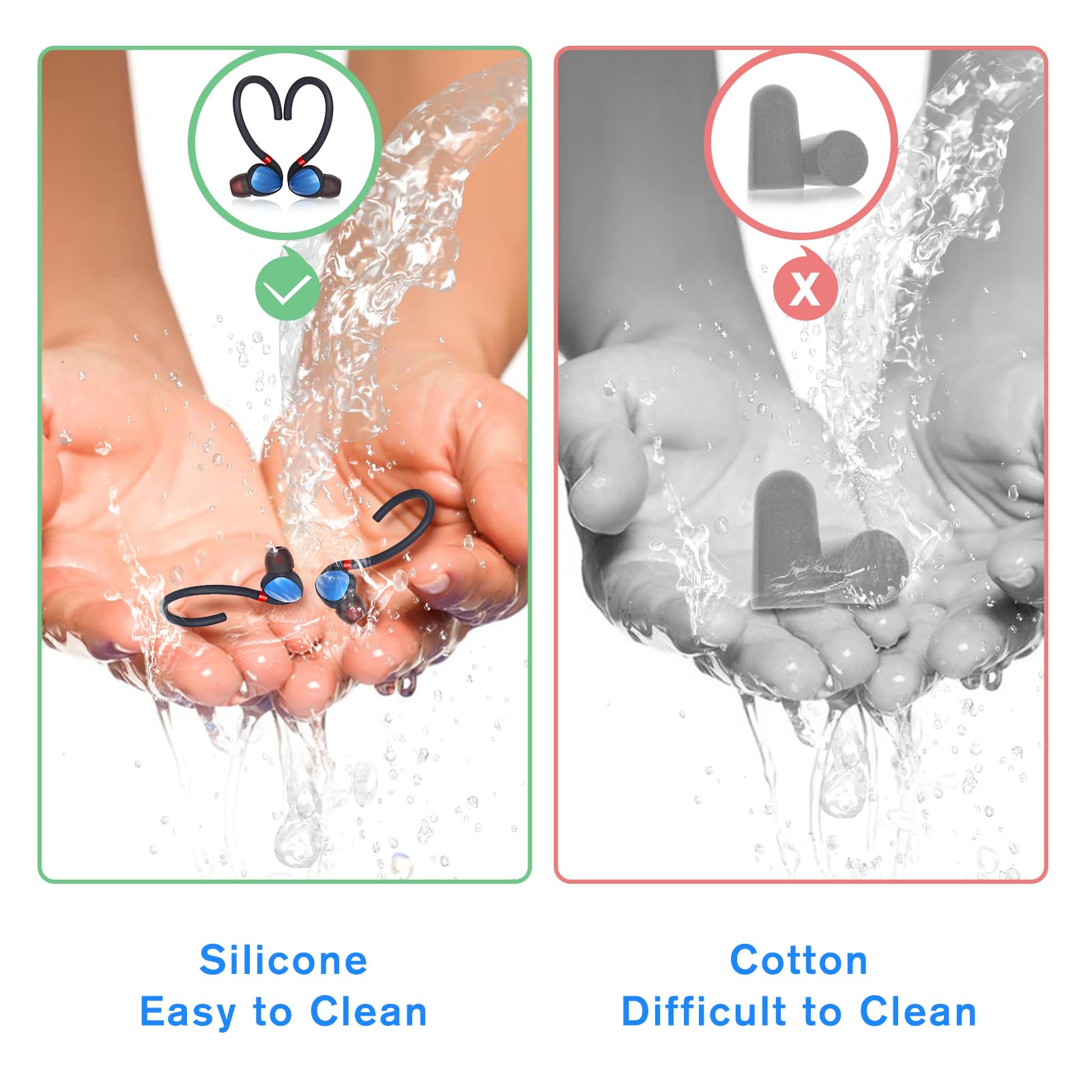 Ear Plugs for Noise Reduction, Soft Silicone Earplugs for Sleeping, Focus, Work & Hearing Protection - Romantic Design with Swan Shape, Reusable and Washable Ear Plugs with Portable Case