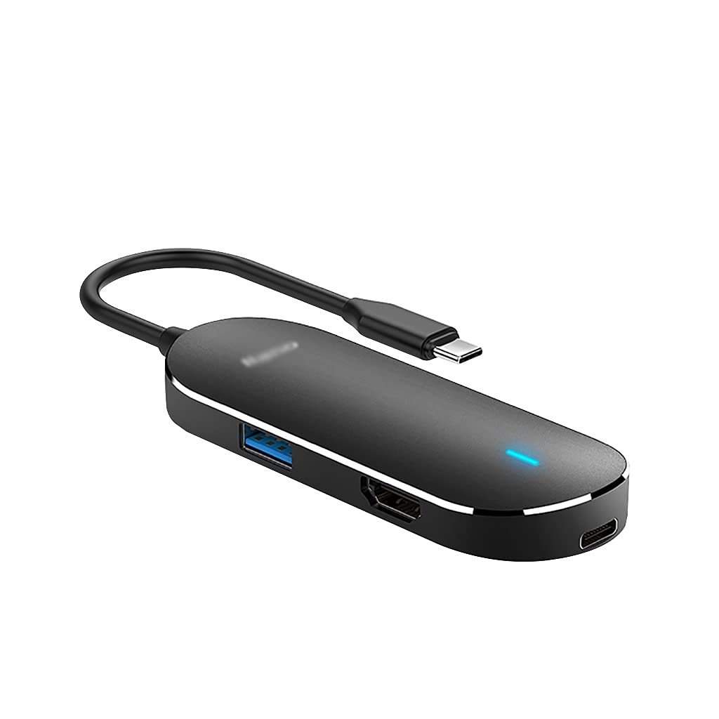 Hub Dock Adapter Docking Station USB C Adapter 6 in 1 USB C Hub Expander with PD Charging, HDMI, 2 USB 3.0 Ports, SD/TF Card Reader Computer Accessories