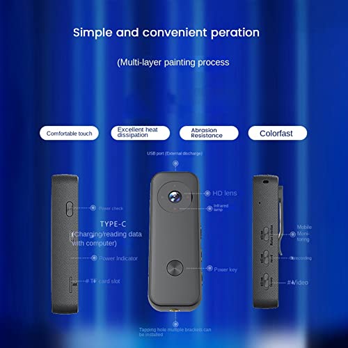 Fangyid 1080P Motorcycle Fishing Sport Camera Enforcement Voice Recorder Camera, HD 360 Panoramic Helmet Camera