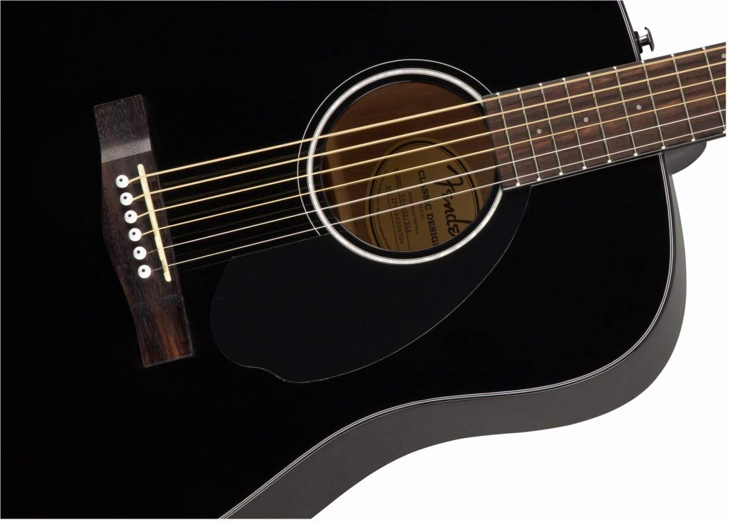 Fender CD-60S Dreadnought Acoustic Guitar, with 2-Year Warranty, Black