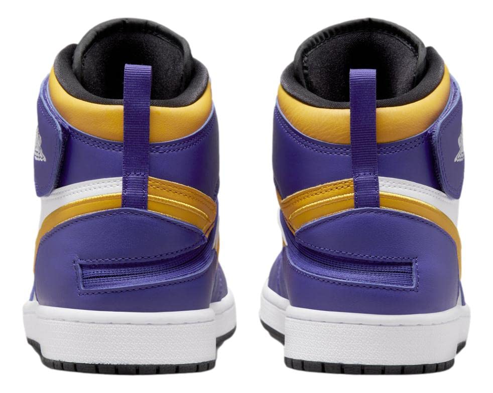 Nike Men's Air Jordan 1 Hi Flyease Sneakers, Dark Concord/Taxi-White-Black, 11
