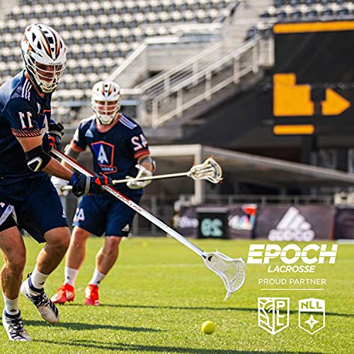 Epoch Dragonfly Pro Defensive/LSM Concave Lacrosse Shaft - Premier Lacrosse Equipment with Flex iQ8 and Epoch's Proprietary Technologies- Engineered for The Offensive-Minded Defender, Red