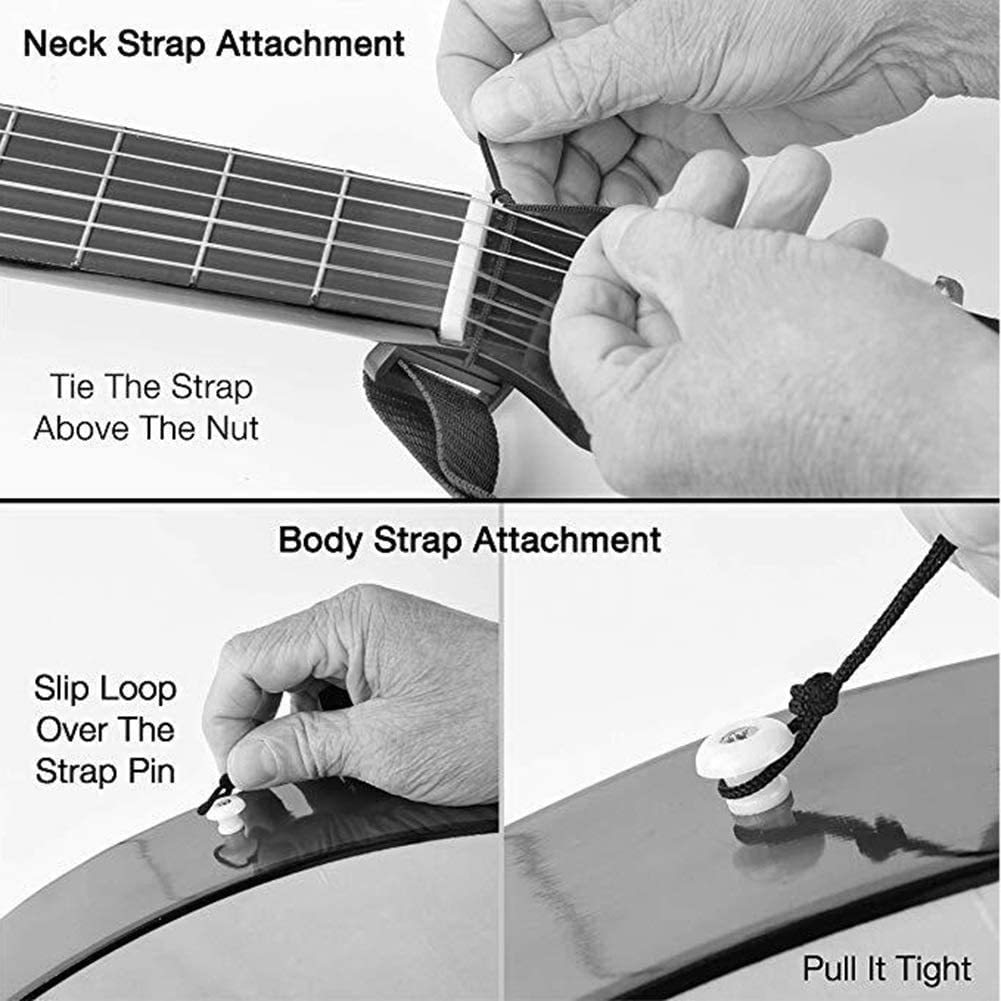 Guitar Kit, String Instrument Electronic Guitar Acoustic Guitar Classical Guitar Beginner Fingerstyle 30 Inch Ballad Musical Instrument Youth Practice Can Carry Backpack ( Color : Pink , Size : Long-7