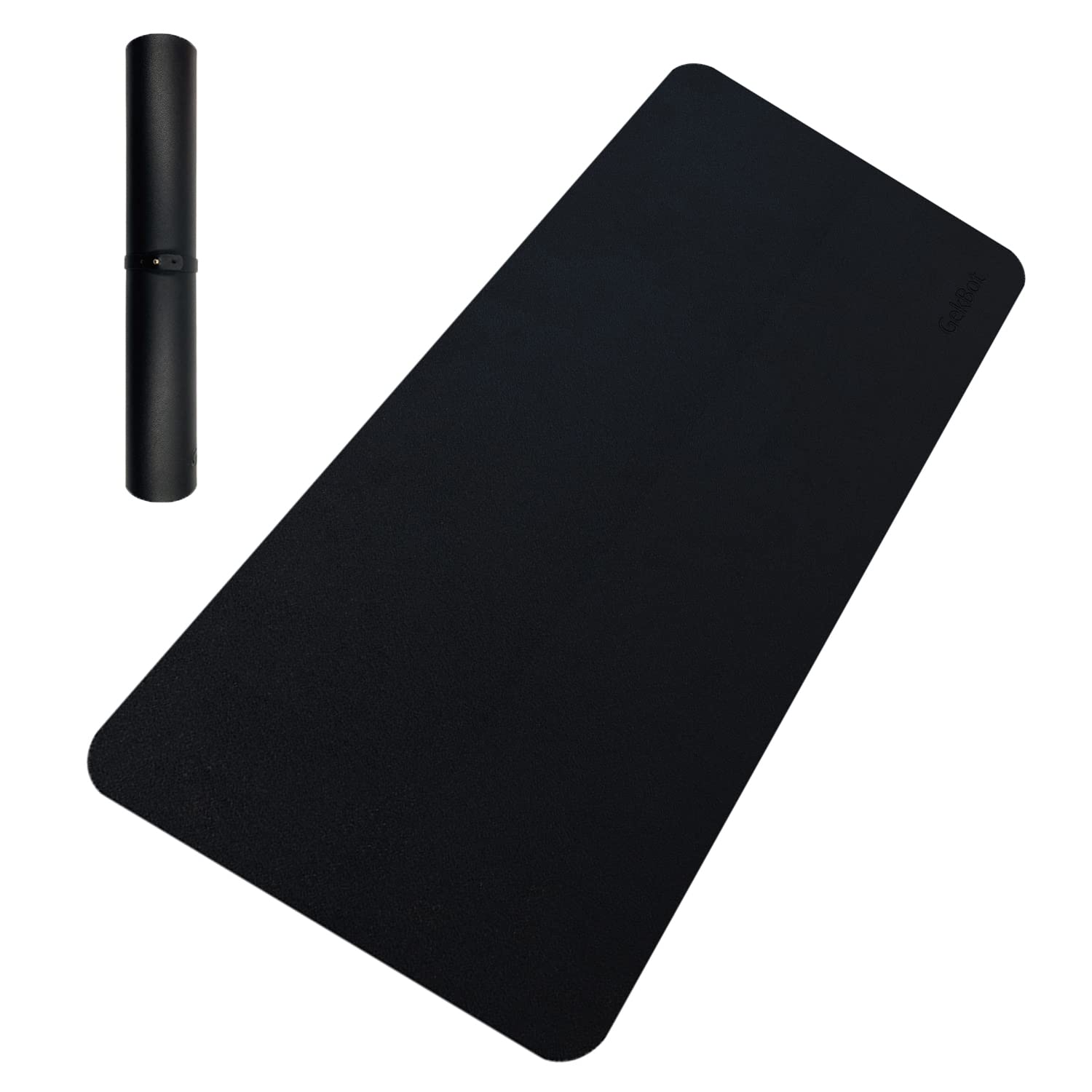 Gun Cleaning Mat, 31.5"x15.7" Desk Pad, Rifle Pistol Gun Mat, PU Leather, Non-Slip, Waterproof Workbench Mat, Large Desk Blotter Protector (Black)