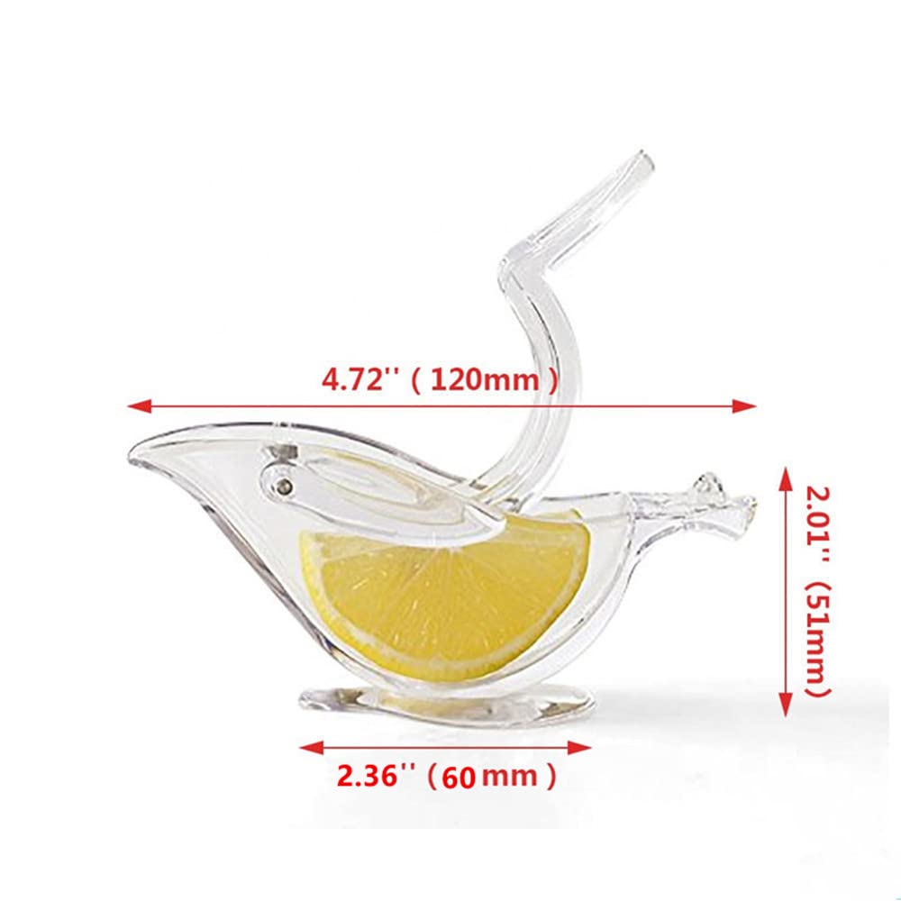 lemon squeezer,Acrylic manual bird lemon squeezer,portable lime squeezer,2pcs