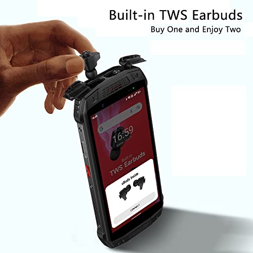Ulefone Armor 15 Unlocked Rugged Smartphone 2023, Android 12 6GB+128GB Waterproof Cell Phone with Earbuds, 16MP + 8MP Camera, 5.45" HD+ Screen 6600mAh Battery Dual SIM 4G Rugged Phone NFC GPS OTG Red