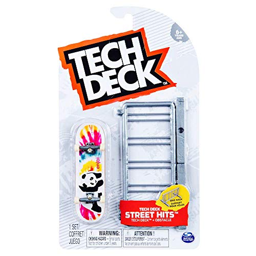 Enjoi Tech Deck Steet Hits Skateboard with Bike Rack