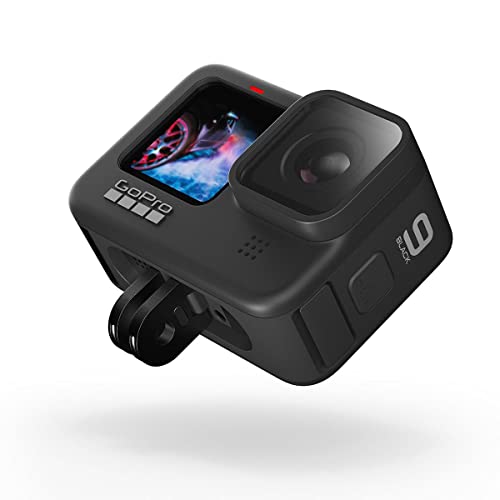 GoPro HERO9 Black, Sports and Action Camera, 5K/4K Video, Deluxe Bundle with Adventure Kit, Extra Battery, 32GB microSD Card, Card Reader