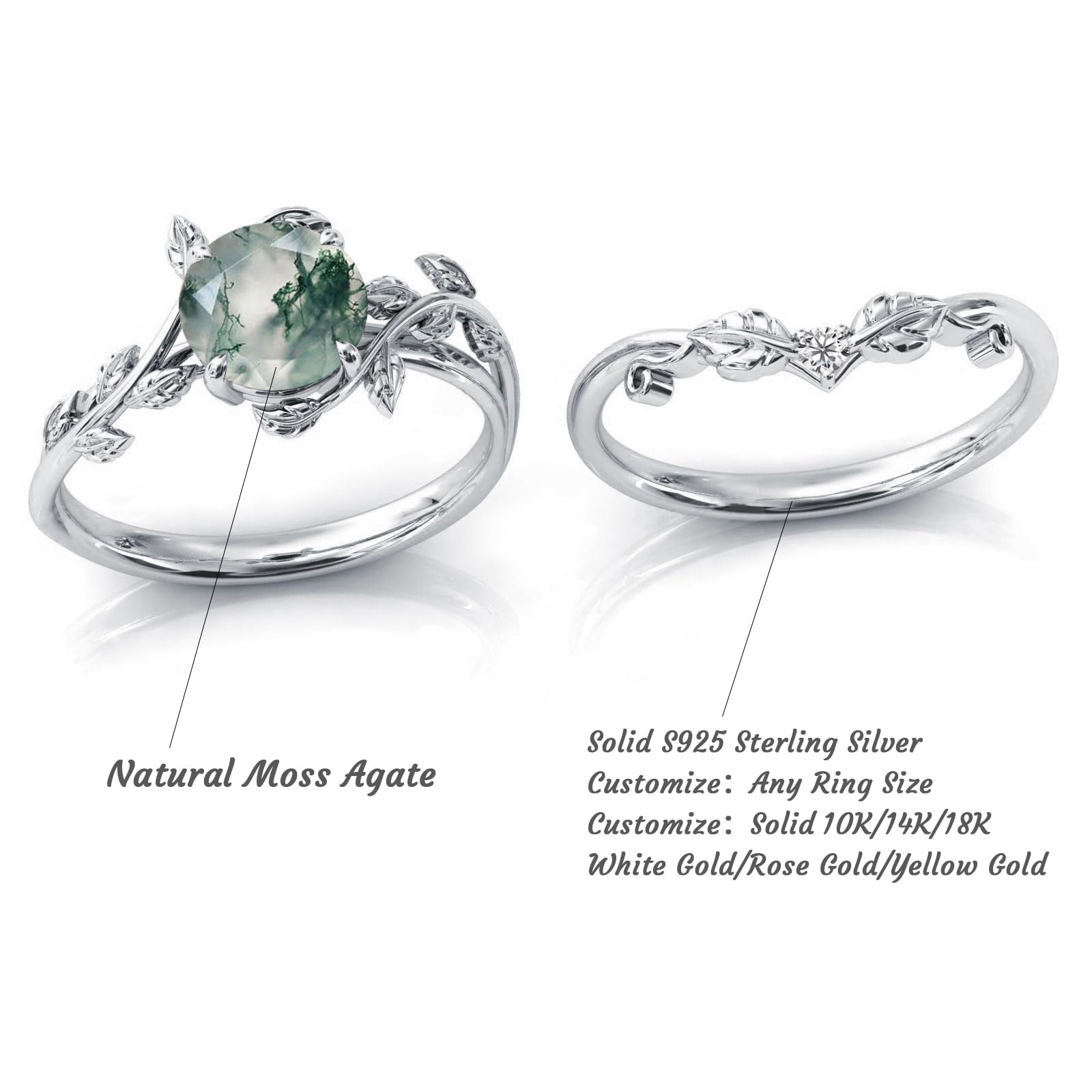 Eternity Celtic Knot Ring 925 Sterling Silver Abalone Ring Wedding Band for Women Size 7