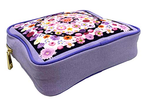 Estee Lauder Cosmetics Makeup Travel Bag (Amba Living ≈ Lavender Print)