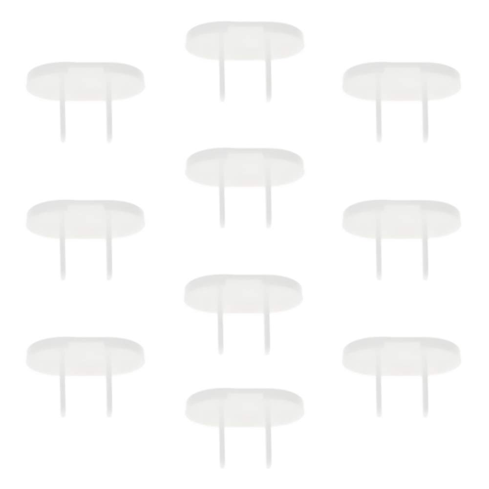 Fielect Outlet Plugs Covers Childproof Outlet Covers Protectors Electric Socket Cover Electrical Protector 2-Hole White 10Pcs