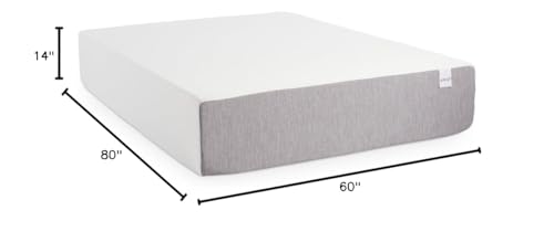 Select Luxury 14-inch Medium Firm Gel Memory Foam Mattress Beige 38"x75"x14"